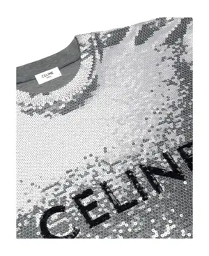 Celine Cotton Sequin T-shirt