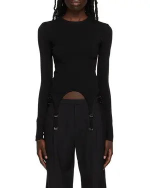 DION LEE Round Neck Garter Top