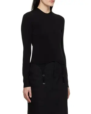 DION LEE Round Neck Garter Top