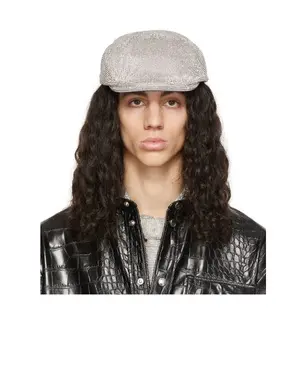 Kara Embellished Flat Peak Beret