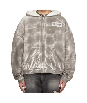 We11Done Zip-up Hooded Sweatshirt With Patch Pockets