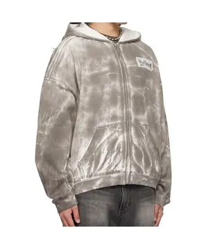 We11Done Zip-up Hooded Sweatshirt With Patch Pockets