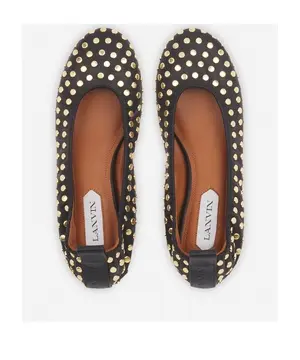 LANVIN Studded Ballerina Flats