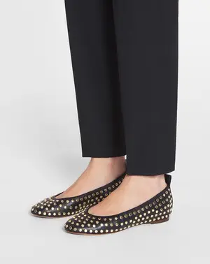 LANVIN Studded Ballerina Flats