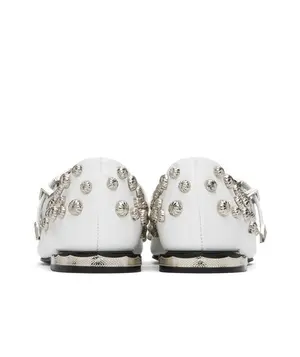 Toga Ballerina Flats With Graphic Studs