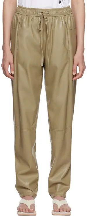 LOW CLASSIC Logo Casual Pants - Brown