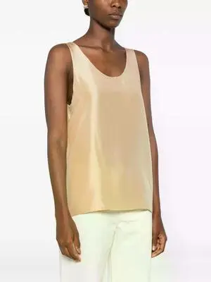 Alberta Ferretti Scoop Neck Tank Top