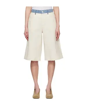Moschino Denim Belt Loop Shorts