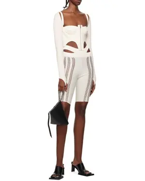 DION LEE Column Cut-out Biker Short