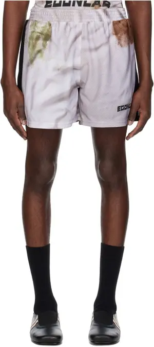 EGONLAB Graphic Print Track Shorts