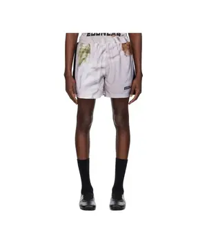 EGONLAB Graphic Print Track Shorts