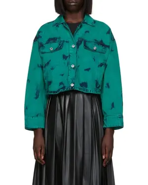 MSGM Logo Denim Trucker Jacket