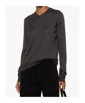 THE ROW Long-sleeved V-neck Sweater