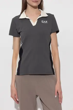 EA7 Printed Logo Polo Shirt