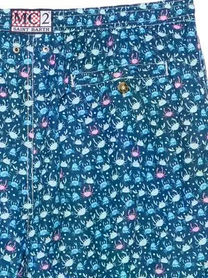 MC2 SAINT BARTH Lighting Micro Fantasy Crab Print Swim Shorts