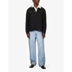 KARTIK RESEARCH Embellished Zip-up Linen Jacket