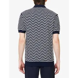 ARNE Wave Knitted Polo Shirt Xxl
