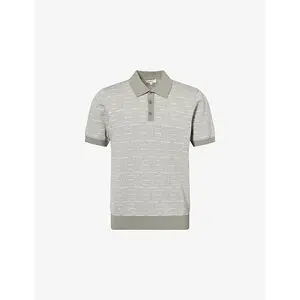 ARNE Este Pattern Cotton Polo Shirt Xxl