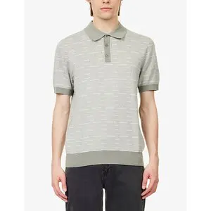 ARNE Este Pattern Cotton Polo Shirt Xxl