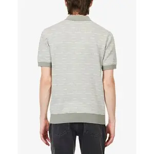 ARNE Este Pattern Cotton Polo Shirt Xxl