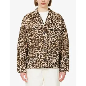 ANINE BING Flynn Print Woven Jacket