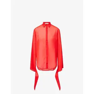 THE FRANKIE SHOP Verlin Sheer Chiffon Shirt