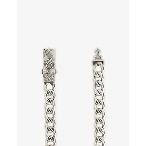 Emanuele Bicocchi Sterling Chain Bracelet With Roses Clasp