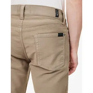 7 For All Mankind Slimmy Tapered-leg Stretch-denim Jeans