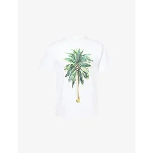 Obey Palm Graphic-print Cotton T-shirt - White