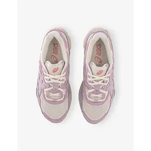 Asics Gel-nyc Mesh And Suede Low-top Trainers - Cream Rose Water