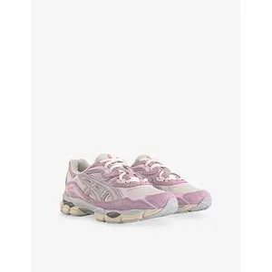 Asics Gel-nyc Mesh And Suede Low-top Trainers - Cream Rose Water