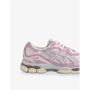 Asics Gel-nyc Mesh And Suede Low-top Trainers - Cream Rose Water