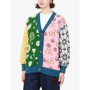 NEVER FULLY DRESSED Martha Woven-knit Cardigan