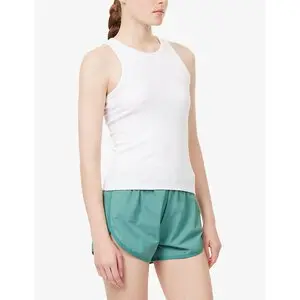 ADANOLA Ribbed Round-neck Stretch-modal Tank Top