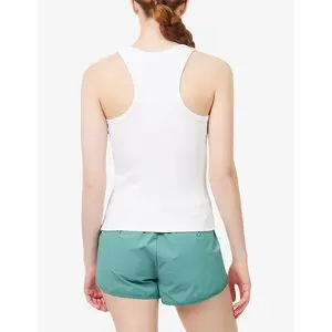 ADANOLA Ribbed Round-neck Stretch-modal Tank Top