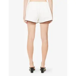 ALEMAIS Cotton Shorts With Brand Patch