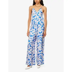 Stella McCartney Daisy Print Silk Jumpsuit