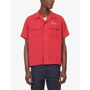 Visvim Judd Short-sleeve Rayon Shirt - Red