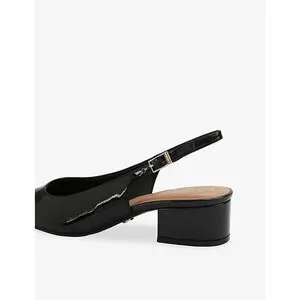 Carvela Harmonia Patent Leather Slingback Courts - Black