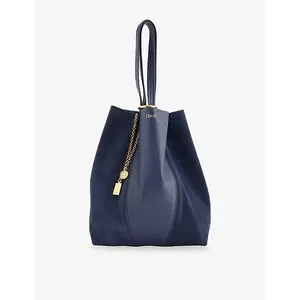 Chloé Leather Tote Bag With Branded Charm Hardware