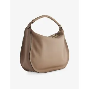 Chloé Marcie Leather Shoulder Bag - Deep Taupe