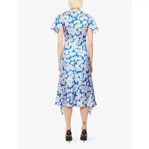 Stella McCartney Silk Daisy Print Midi Dress