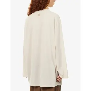 ATELIER NINETY FIVE Relaxed-fit Long-sleeve Jersey Top