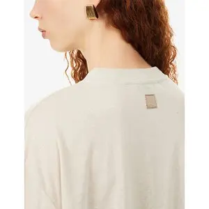 ATELIER NINETY FIVE Relaxed-fit Long-sleeve Jersey Top