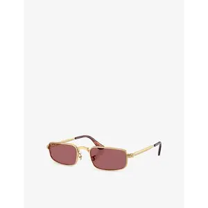 Ray-ban Rectangle Frame Metal Sunglasses