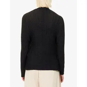 Issey Miyake Wooly Pleats Knit Cardigan
