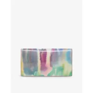 CHRISTIAN LOUBOUTIN Bettina Tie-dye Leather Clutch - Multi/gold
