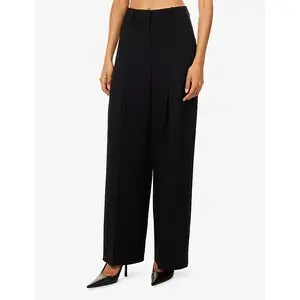 Theory Pleated Wide-leg Trousers