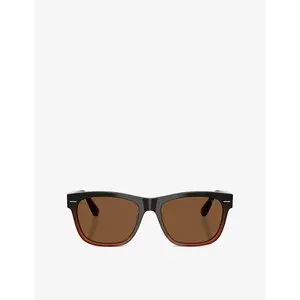 Brunello Cucinelli Acetate Pillow-frame Sunglasses - Black