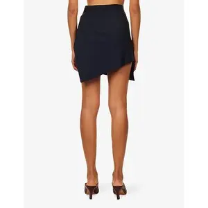 VIVIENNE WESTWOOD Asymmetric Wool Mini Skirt